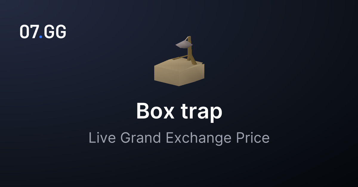 Box trap: Live GE Price on OSRS