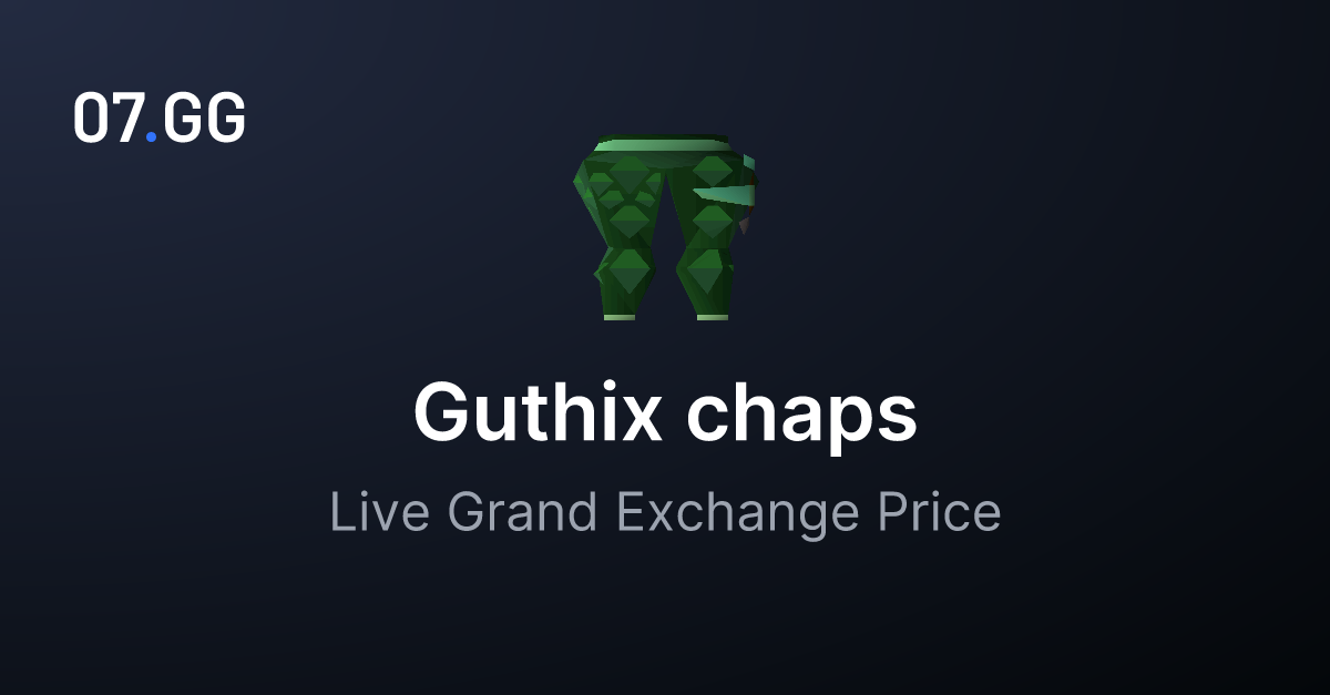 Guthix chaps: Live GE Price on OSRS