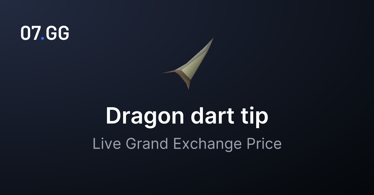 Dragon dart tip: Live GE Price on OSRS