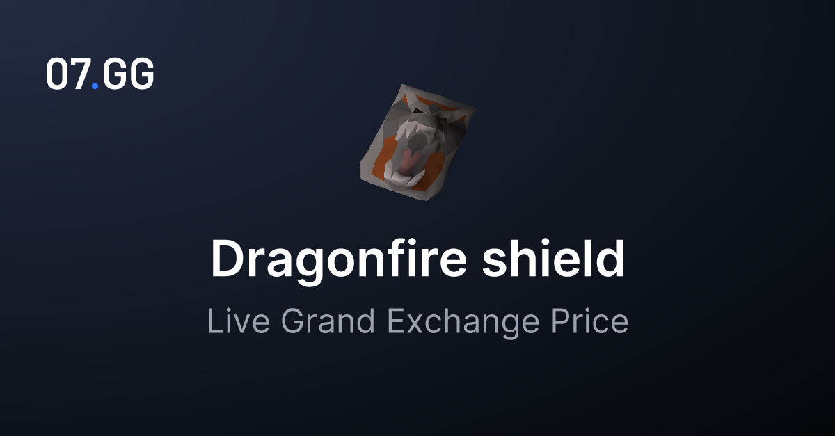 Dragonfire shield: Live GE Price on OSRS