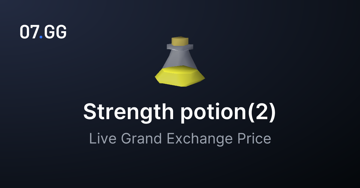 Strength potion(2): Live GE Price on OSRS