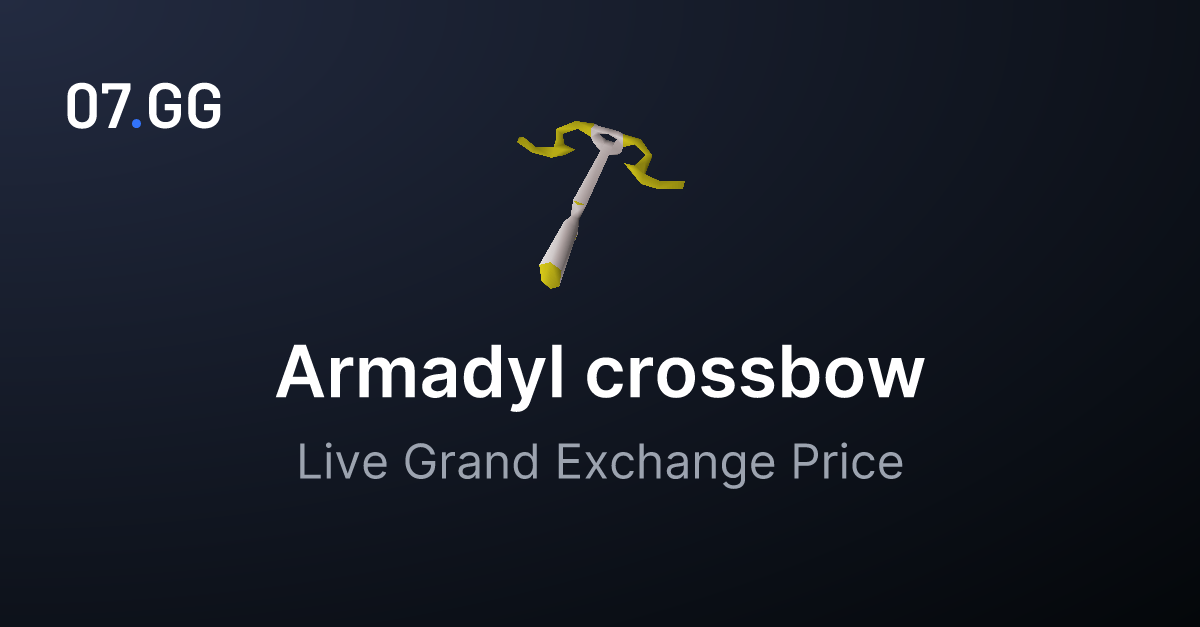 Armadyl crossbow: Live GE Price on OSRS