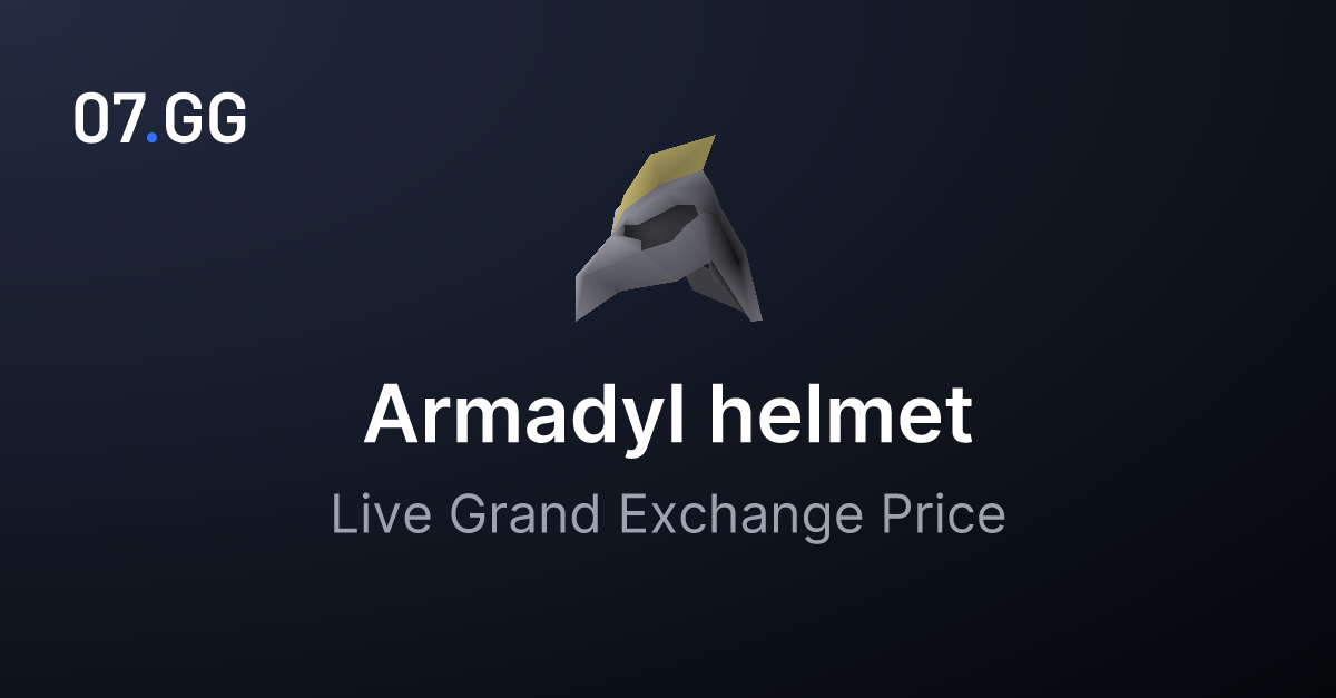 Armadyl helmet: Live GE Price on OSRS