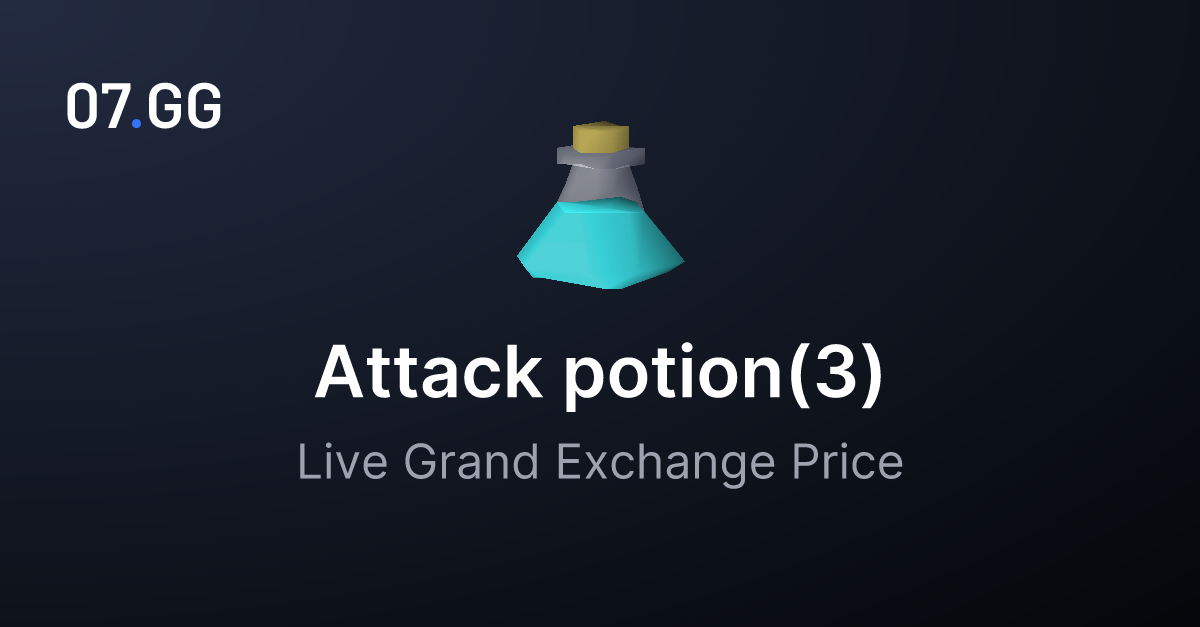 Attack potion(3): Live GE Price on OSRS