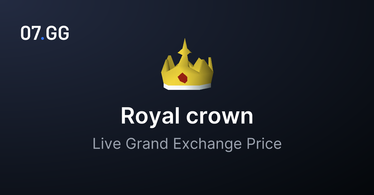 Royal crown: Live GE Price on OSRS