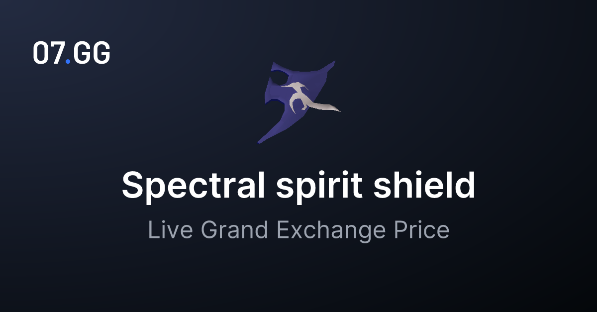 Spectral spirit shield: Live GE Price on OSRS