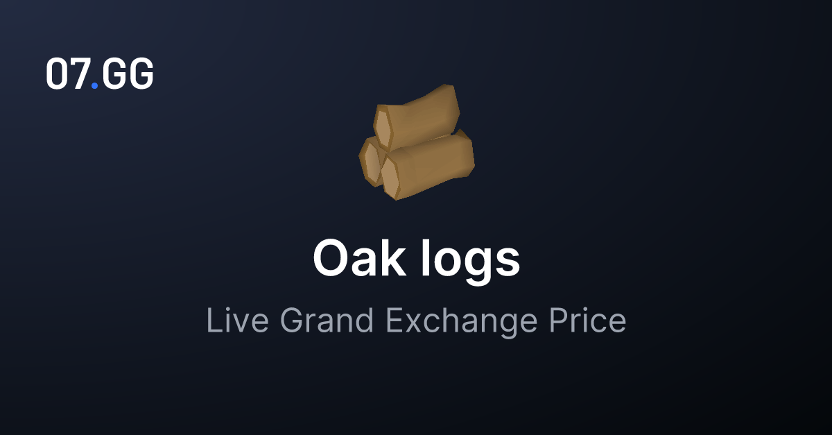 Oak logs: Live GE Price on OSRS