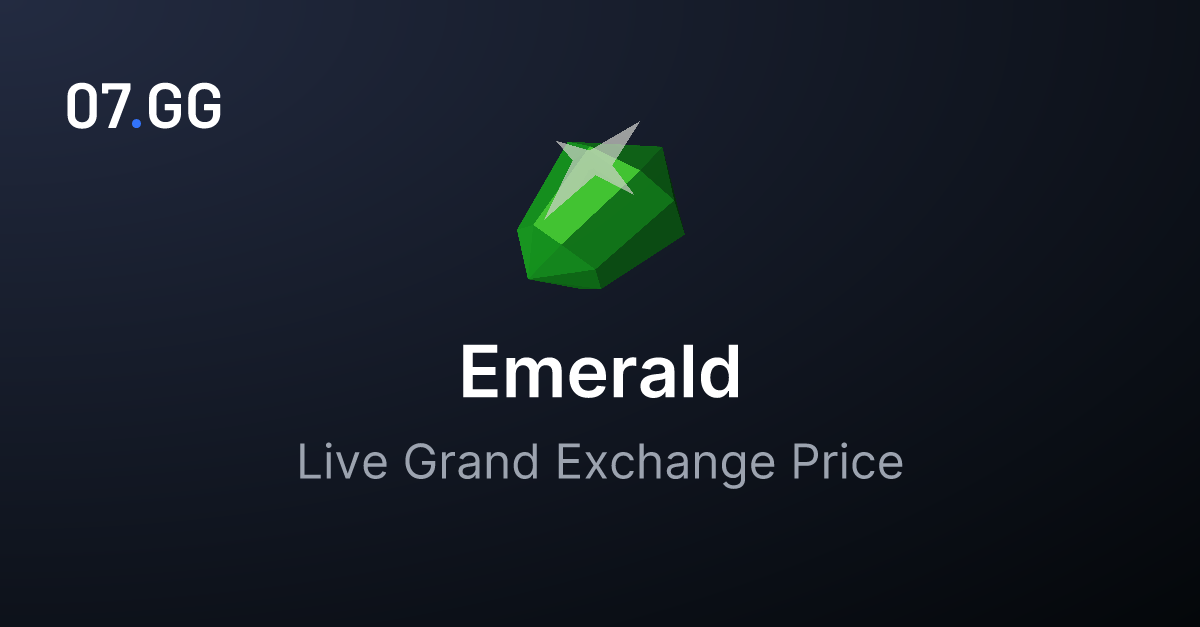 Emerald: Live GE Price on OSRS