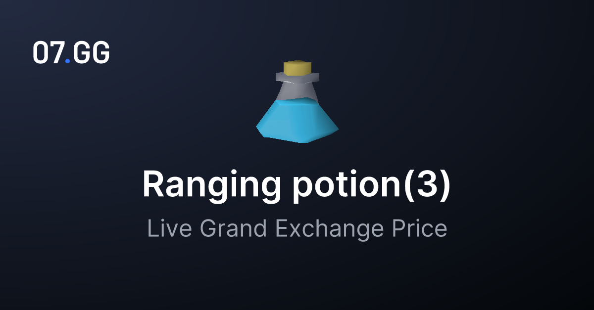 Ranging potion(3): Live GE Price on OSRS