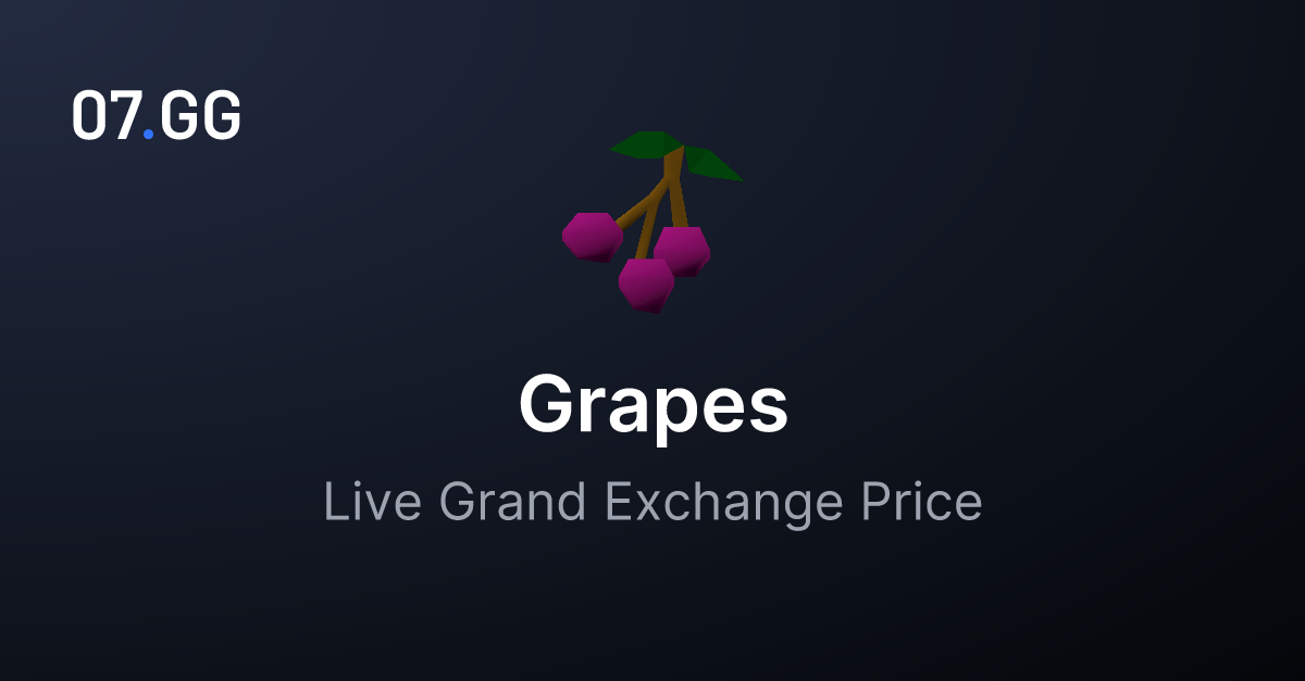 Grapes: Live GE Price on OSRS