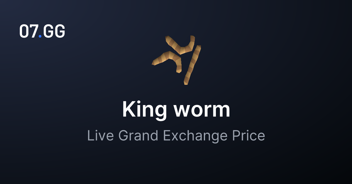 King worm: Live GE Price on OSRS