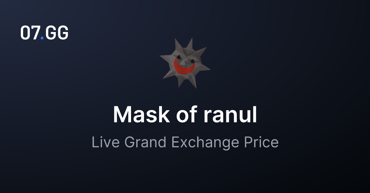 Mask of ranul: Live GE Price on OSRS