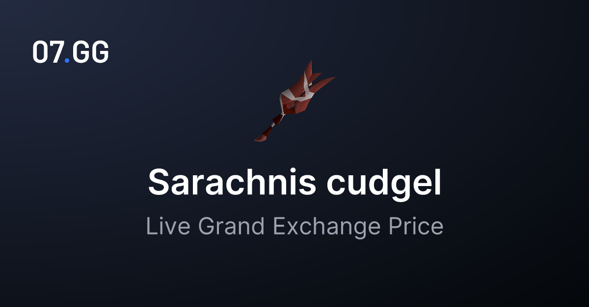 Sarachnis cudgel: Live GE Price on OSRS