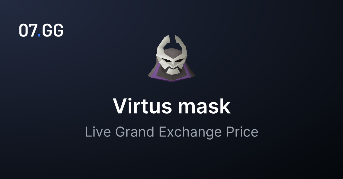 Virtus mask: Live GE Price on OSRS