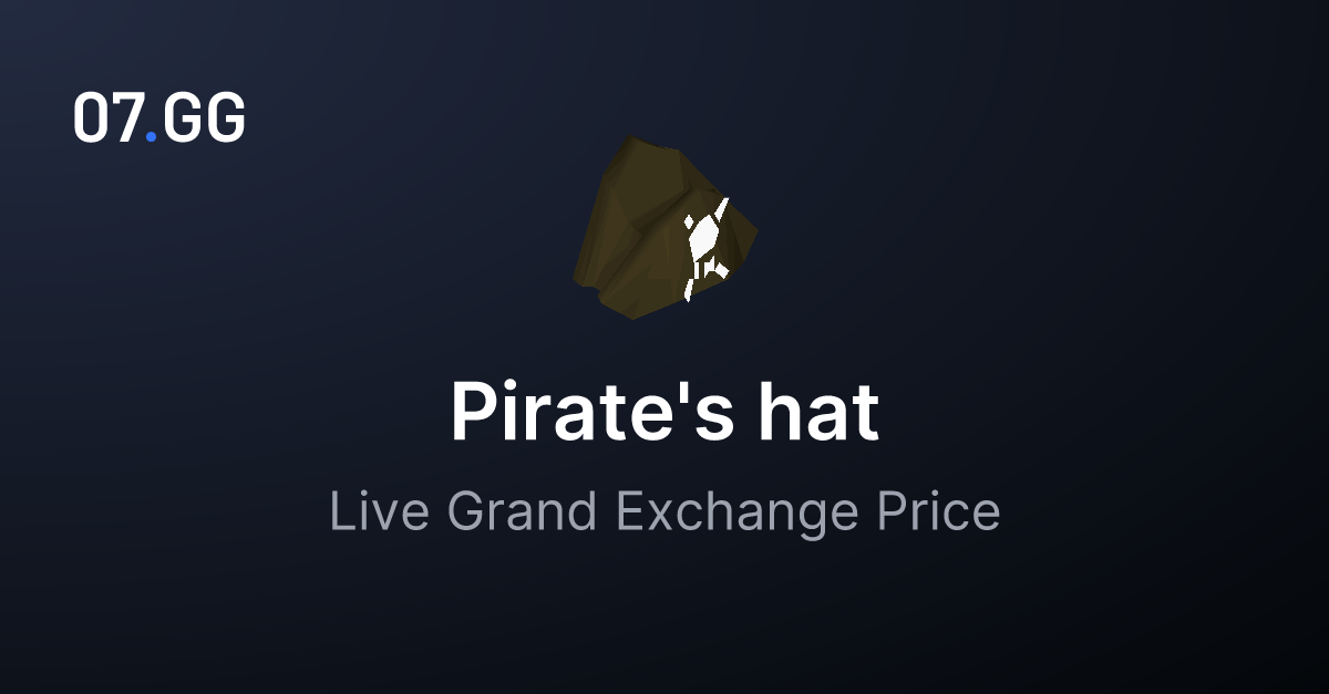 Pirate's hat: Live GE Price on OSRS