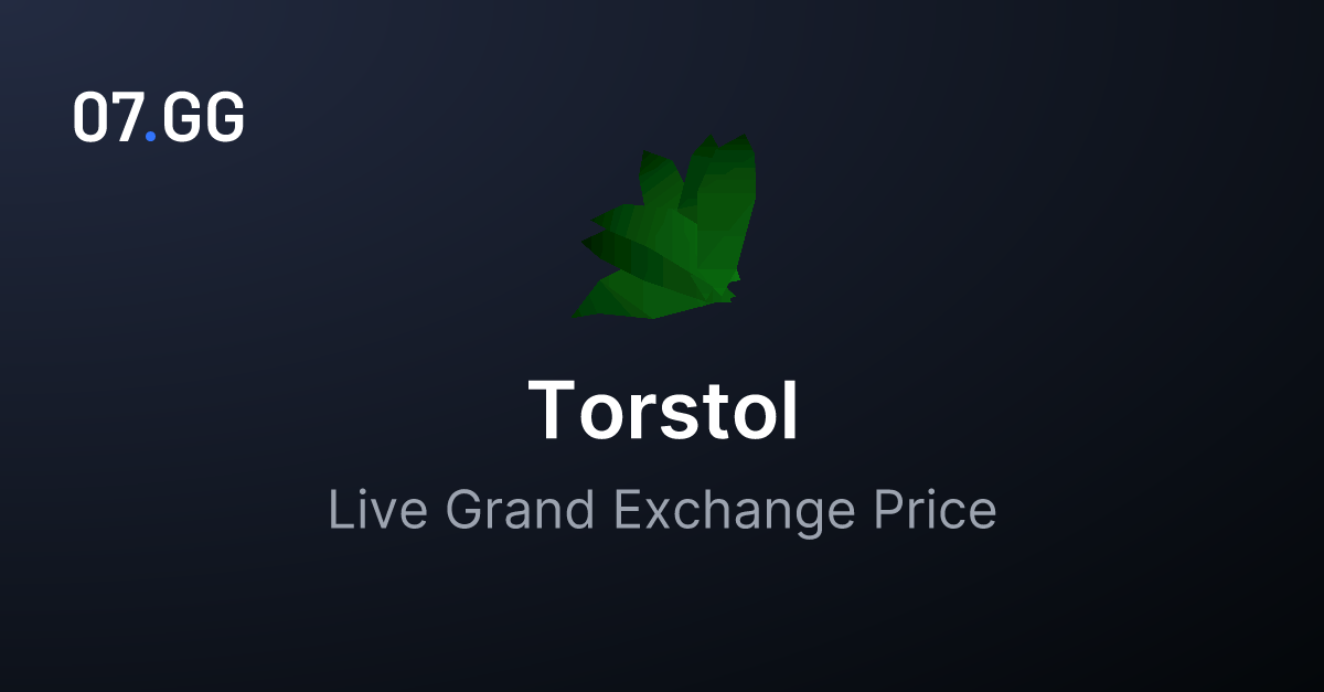 Torstol: Live GE Price on OSRS