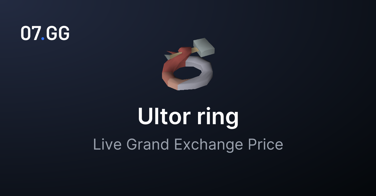 Ultor ring: Live GE Price on OSRS