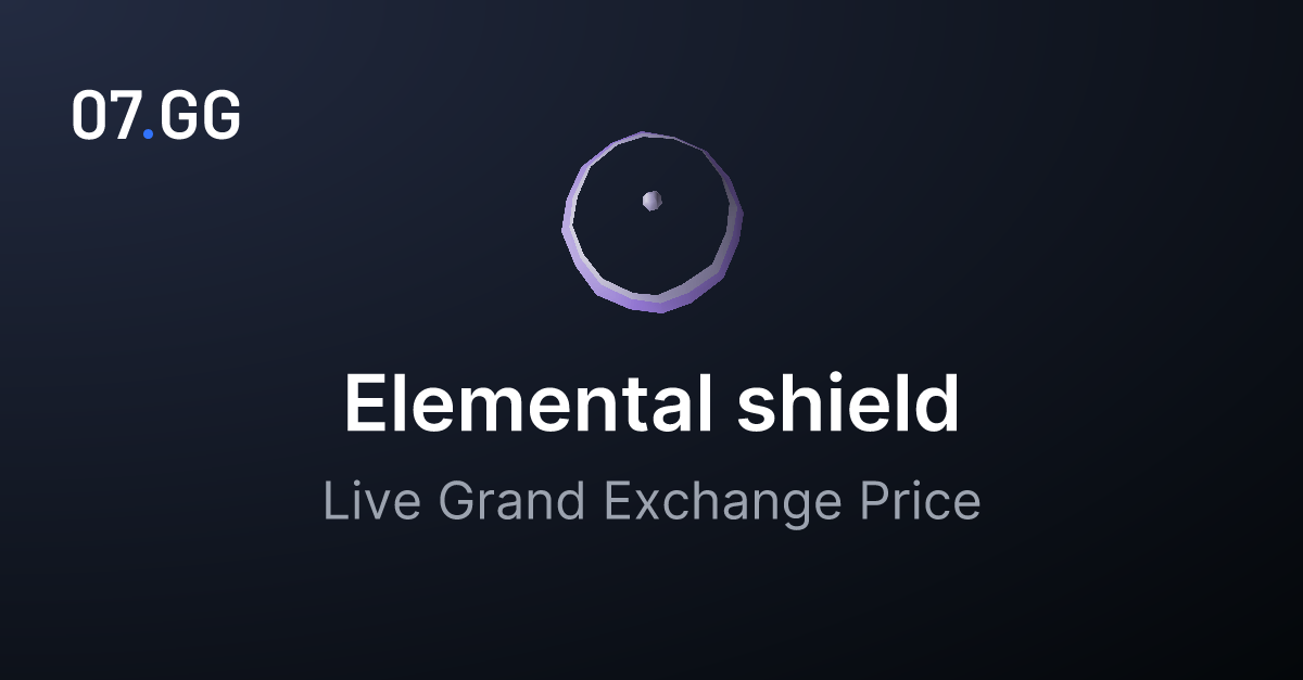 Elemental shield: Live GE Price on OSRS