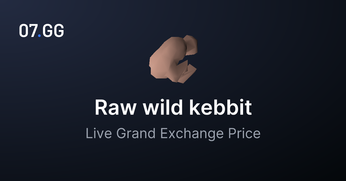Raw wild kebbit: Live GE Price on OSRS