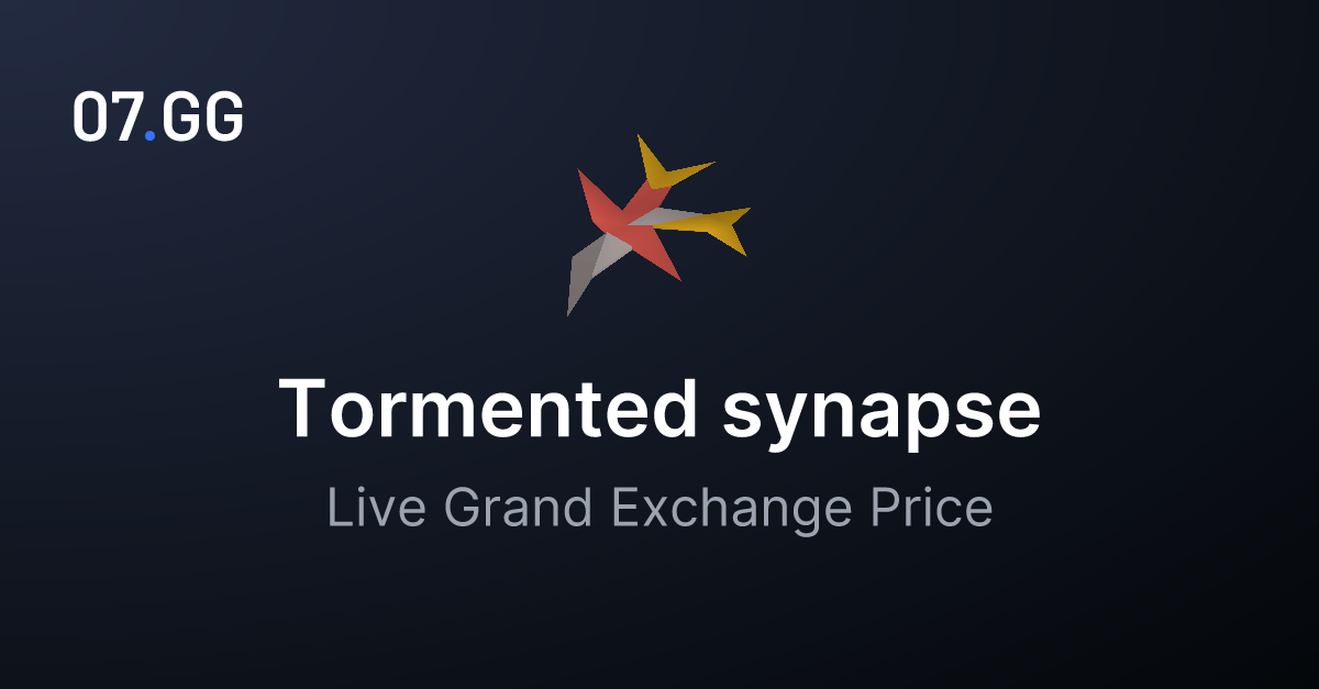 Tormented synapse: Live GE Price on OSRS