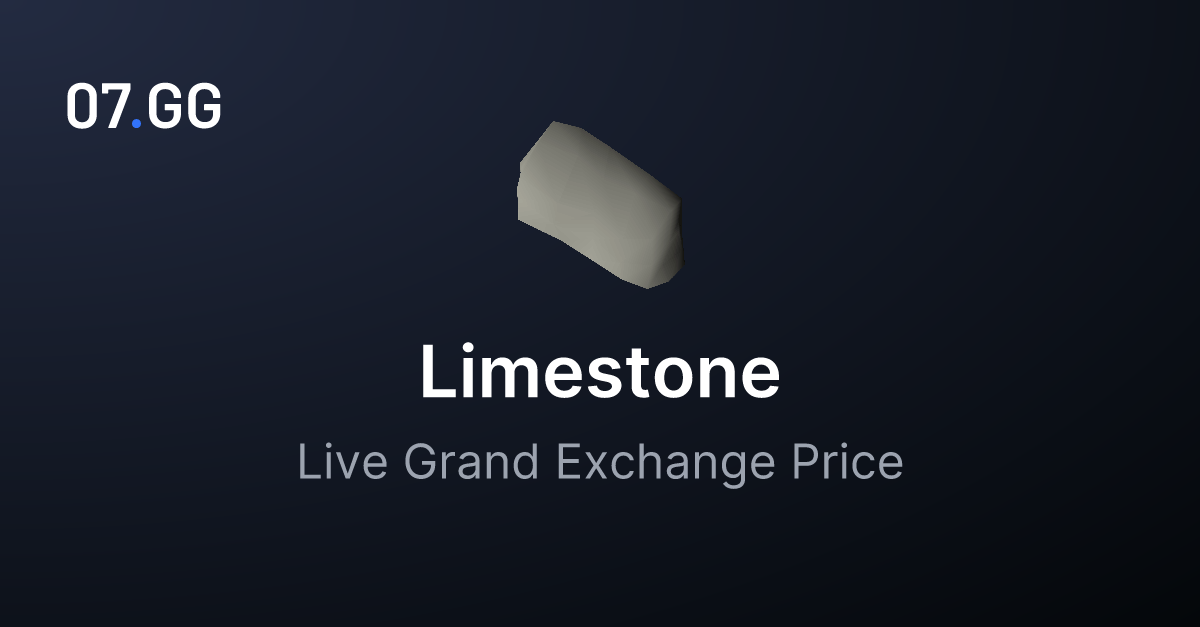 Limestone: Live GE Price on OSRS