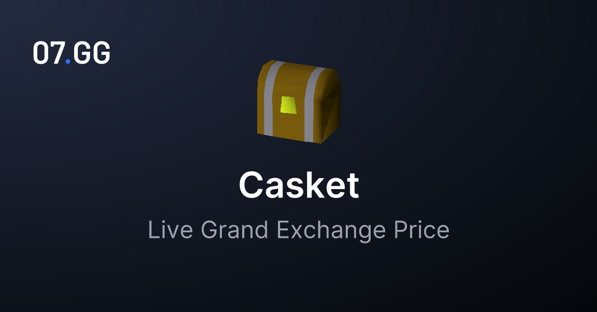Casket: Live GE Price on OSRS