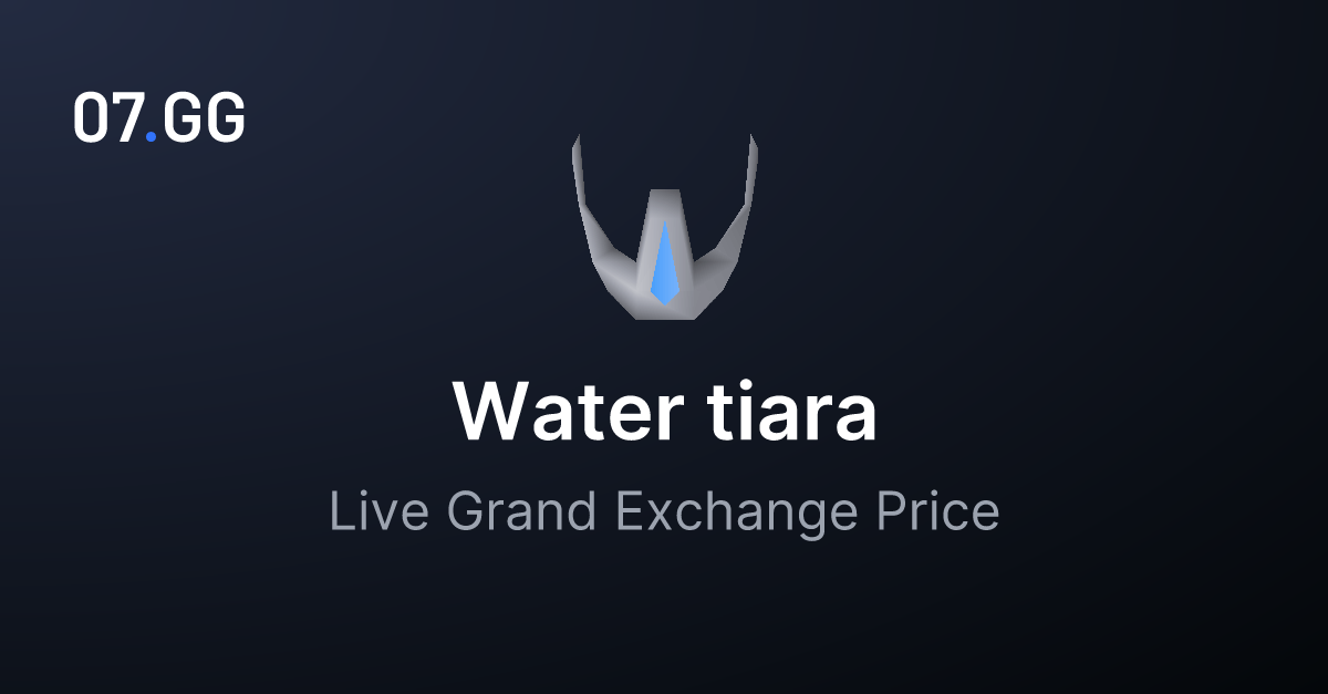 Water tiara: Live GE Price on OSRS