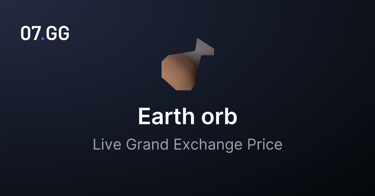 Earth orb: Live GE Price on OSRS