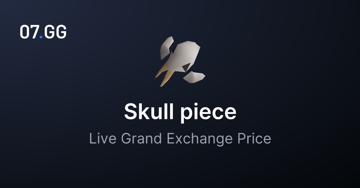 Skull piece: Live GE Price on OSRS