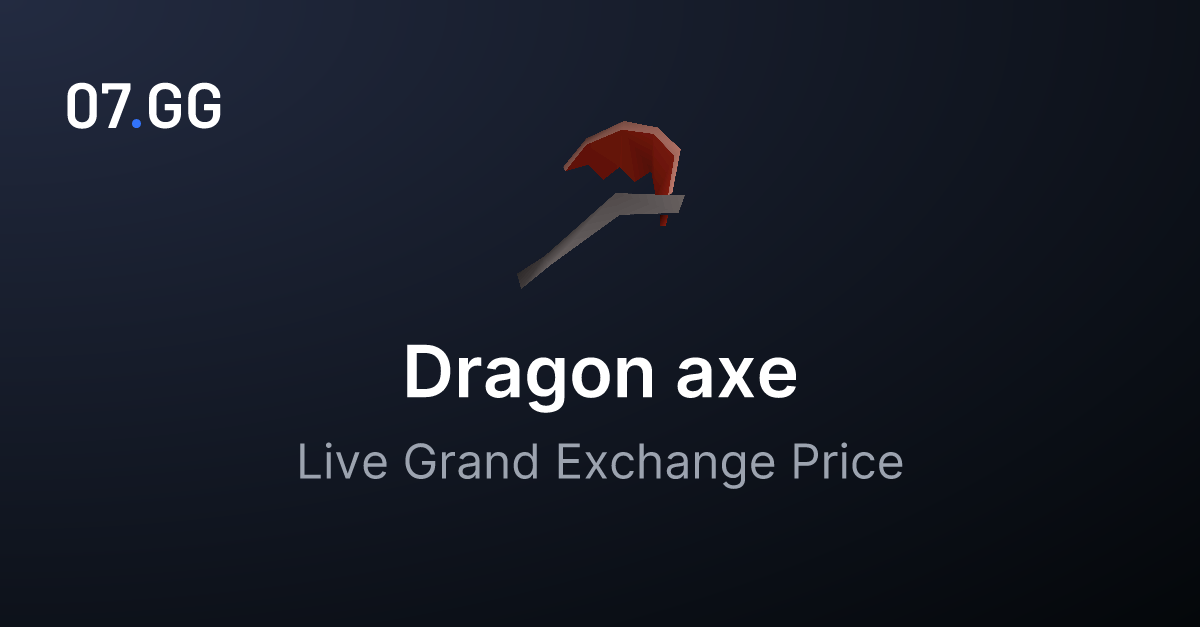 Dragon axe: Live GE Price on OSRS