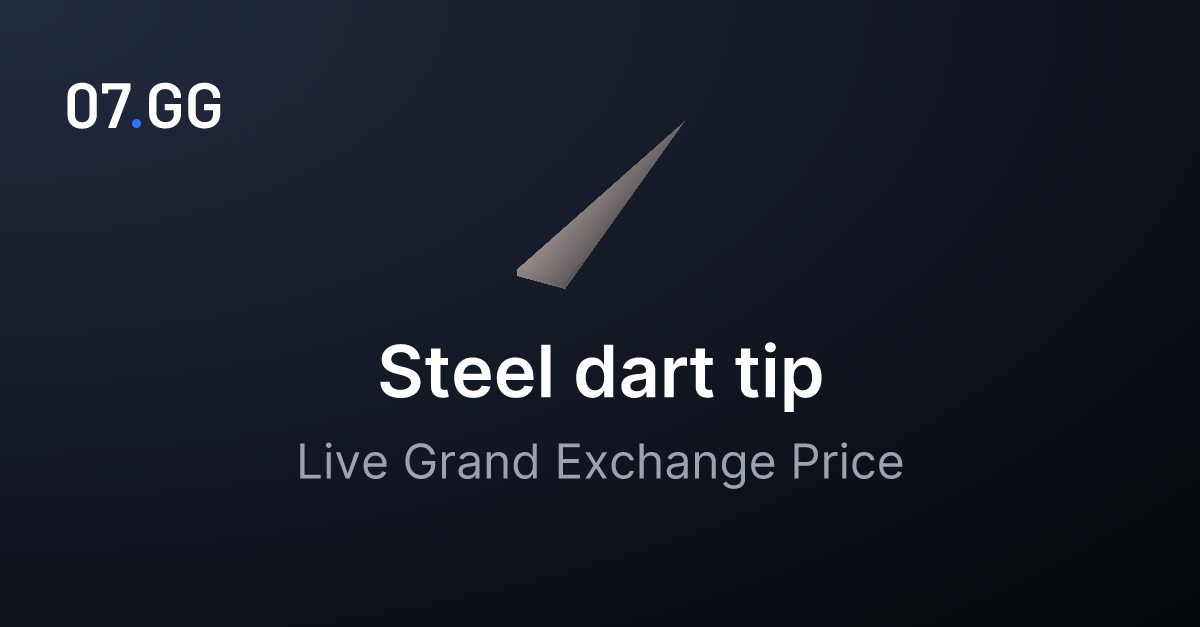 Steel dart tip: Live GE Price on OSRS