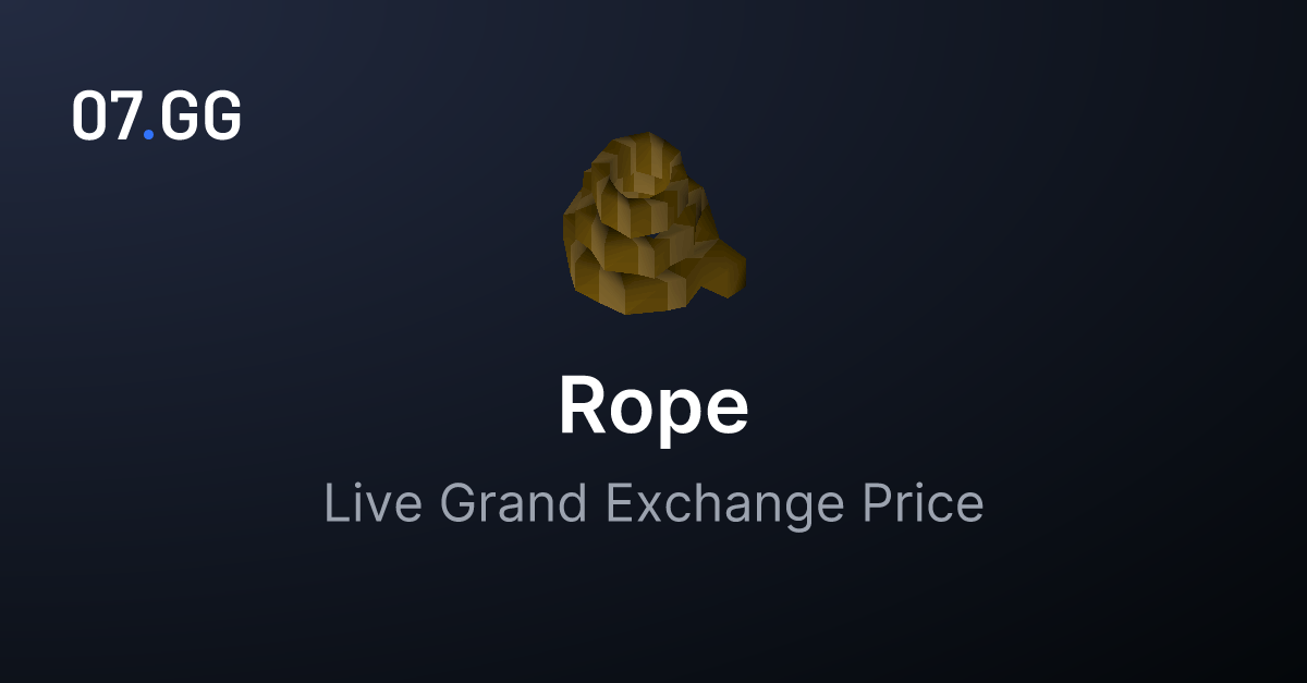 Rope: Live GE Price on OSRS