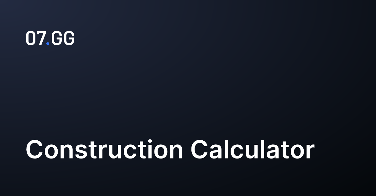 Construction Calculator